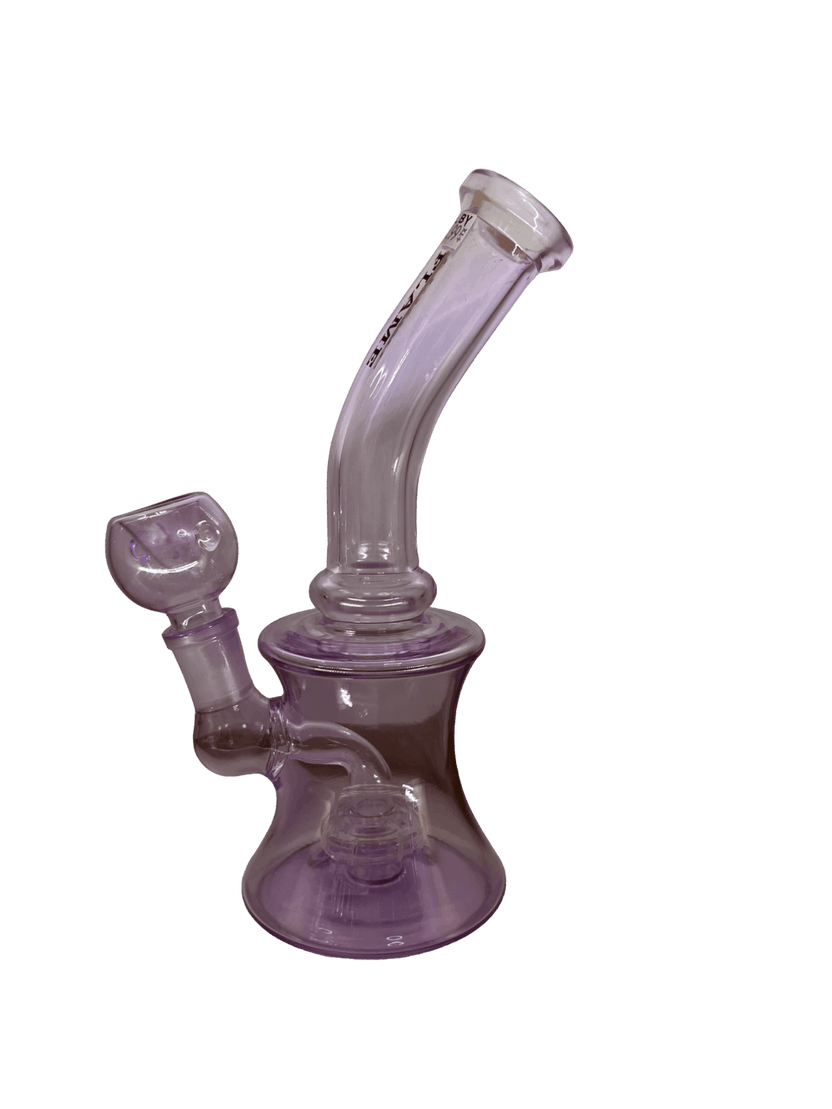Flame Angled Glass Medium Bongs